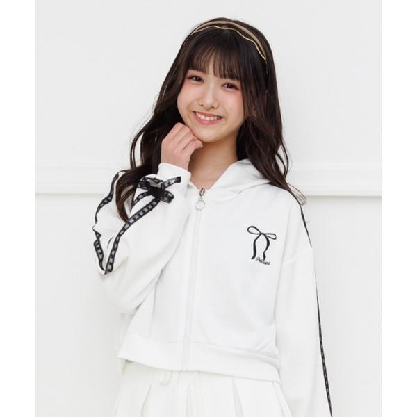 ZOZO問い合わせ番号:104489023ショップ:BABYDOLL，ベビードールブランド:PINKHUNT，ピンクハント商品名:PINKHUNT レース２本ラインジップパーカー 1450K (ボトムス別売り)カテゴリ:トップス>パー...