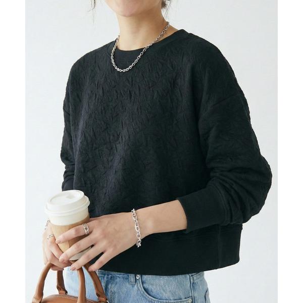 『タイムセール実施中』ZOZO問い合わせ番号:104489562ショップ:Ada.，エイダブランド:Belta attrice，ベルタアトリーチェ商品名:【注目の新作】ふくれジャガード ショート丈 クルーネック プルオーバー / 凹凸ジャガ...