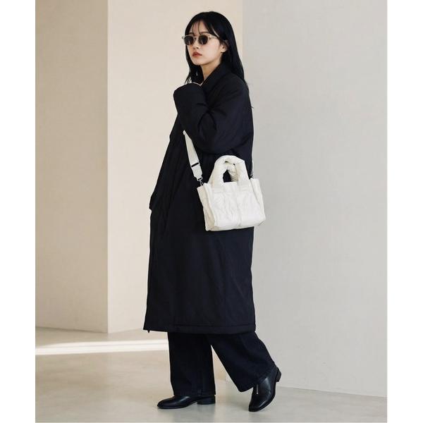ZOZO問い合わせ番号:104490146ショップ:IO，イオブランド:IO（イオ），イオ商品名:HERB/Padding 2Way Middle Tote　Bag/2ウェイ中綿ミドルトートバッグカテゴリ:バッグ>ショルダーバッグブラ...