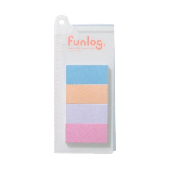 ZOZO問い合わせ番号:104490325ショップ:MARK'S，マークスブランド:funlog，ファンログ，MARK'S，マークス商品名:ファンログ ブックマーク・ミニ付せん・リフィル付・4柄カテゴリ:雑貨/ホビー>手帳/メモ帳ブラ...