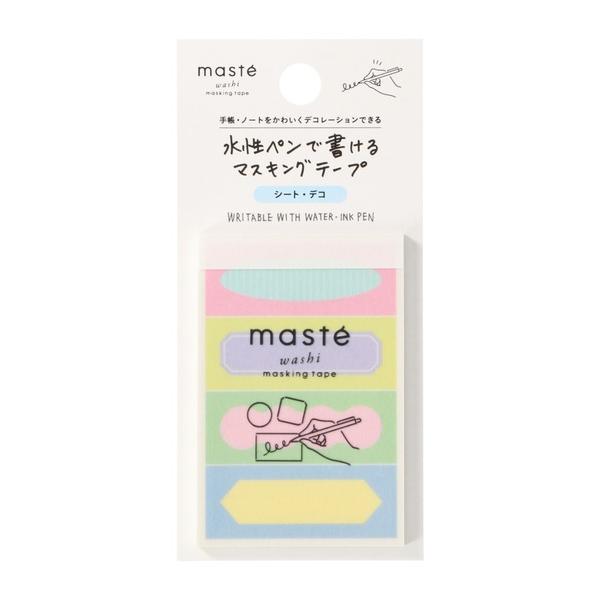 ZOZO問い合わせ番号:104490341ショップ:MARK'S，マークスブランド:MARK'S，マークス商品名:「マステ」 マークス 水性ペンで書けるマスキングテープ・シート・デコカテゴリ:雑貨/ホビー>ステッカー/テープブランド品...