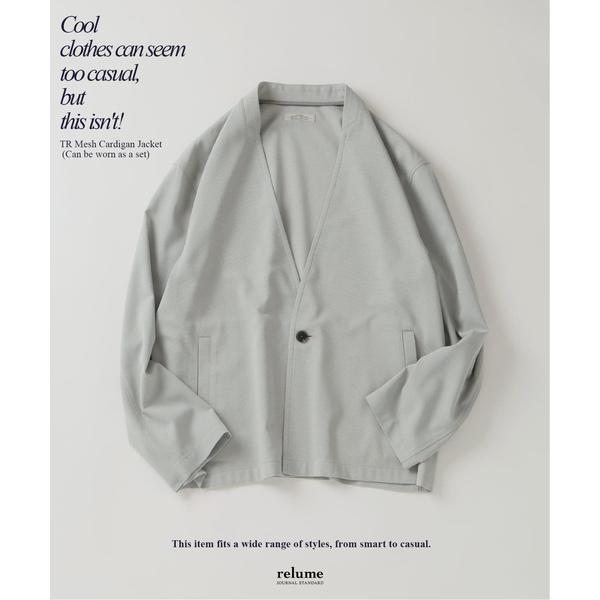 ZOZO問い合わせ番号:104526619ショップ:JOURNAL STANDARD，ジャーナルスタンダードブランド:JOURNAL STANDARD relume，ジャーナルスタンダード　レリューム商品名:TRメッシュ カーディガンジャケ...