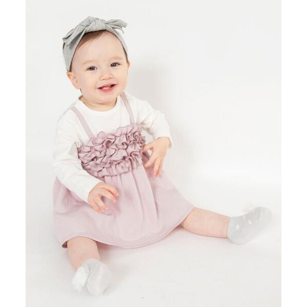 ※このアイテムは返品・交換対象外商品です。ZOZO問い合わせ番号:104526838ショップ:branshes，ブランシェスブランド:branshes，ブランシェス商品名:【おそろい】胸フリルカバーオールカテゴリ:ママ＆ベビー>ロンパ...