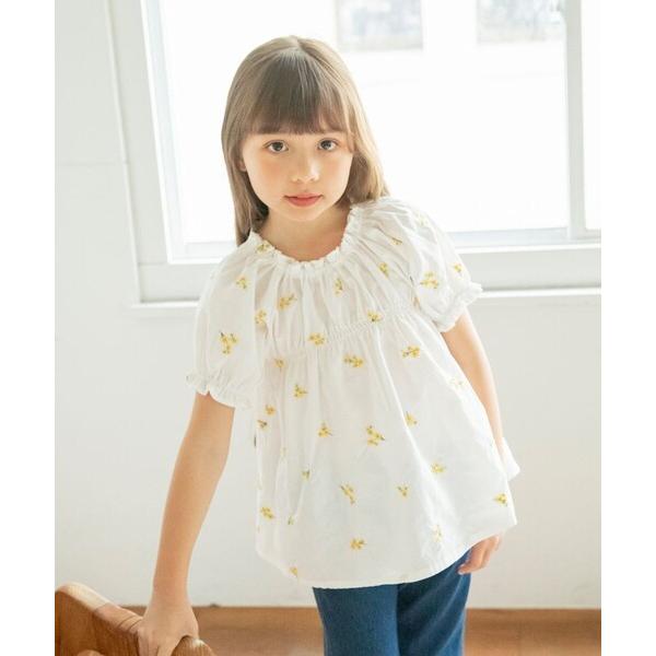 『タイムセール実施中』ZOZO問い合わせ番号:104526843ショップ:branshes，ブランシェスブランド:branshes，ブランシェス商品名:【おそろい】花刺しゅうブラウスカテゴリ:トップス>シャツ/ブラウスブランド品番:1...