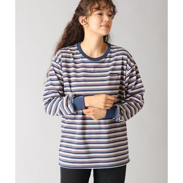 ZOZO問い合わせ番号:104526894ショップ:Columbia，コロンビアブランド:Columbia，コロンビア商品名:UVカット 速乾 Columbia／ウィメンズ クラウドアベニュー ロングスリーブクルー ボーダー／コロンビアカテ...