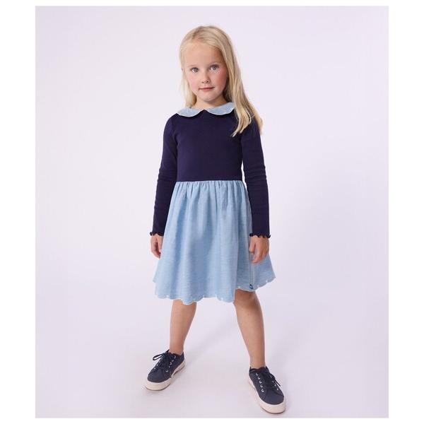 ZOZO問い合わせ番号:104527051ショップ:PETIT BATEAU，プチバトーブランド:PETIT BATEAU，プチバトー商品名:衿つきワンピースカテゴリ:ワンピース/ドレス>ワンピースブランド品番:A0EZPB素材:10...