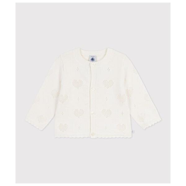 ZOZO問い合わせ番号:104527053ショップ:PETIT BATEAU，プチバトーブランド:PETIT BATEAU，プチバトー商品名:ハート編みニットカーディガンカテゴリ:トップス>カーディガン/ボレロブランド品番:A0EZT...