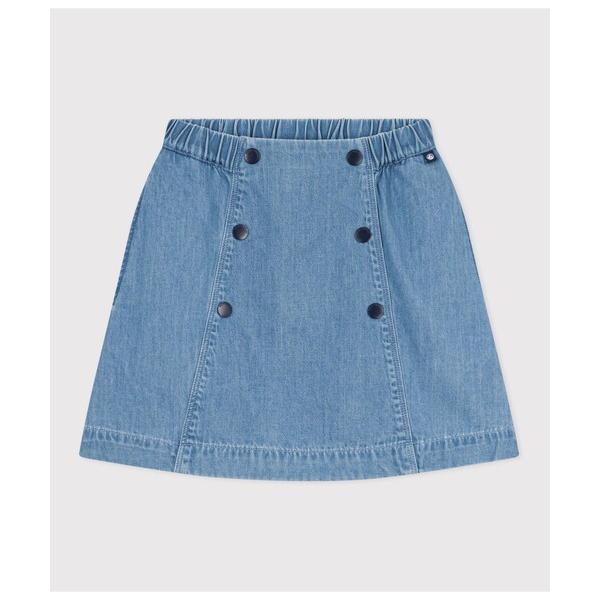 ZOZO問い合わせ番号:104527086ショップ:PETIT BATEAU，プチバトーブランド:PETIT BATEAU，プチバトー商品名:ライトデニムスカートカテゴリ:スカート>スカートブランド品番:A0F4OA素材:身生地/裏地...