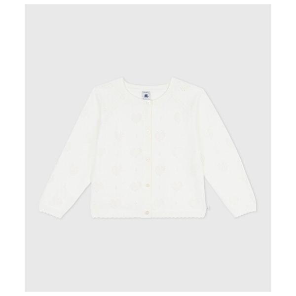 ZOZO問い合わせ番号:104527101ショップ:PETIT BATEAU，プチバトーブランド:PETIT BATEAU，プチバトー商品名:ハート編みニットカーディガンカテゴリ:トップス>カーディガン/ボレロブランド品番:A0F8O...