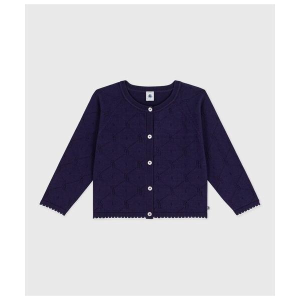 ZOZO問い合わせ番号:104527102ショップ:PETIT BATEAU，プチバトーブランド:PETIT BATEAU，プチバトー商品名:透かし編みニットカーディガンカテゴリ:トップス>カーディガン/ボレロブランド品番:A0F8P...