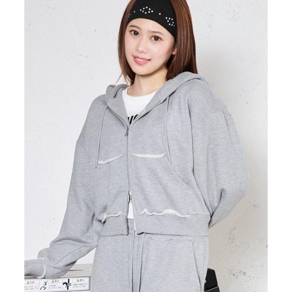 『セール実施中』ZOZO問い合わせ番号:104527201ショップ:shrita，シュリータブランド:shrita，シュリータ商品名:スタッズロゴダブルジップパーカー【セットアップ可能】カテゴリ:トップス>パーカーブランド品番:659...