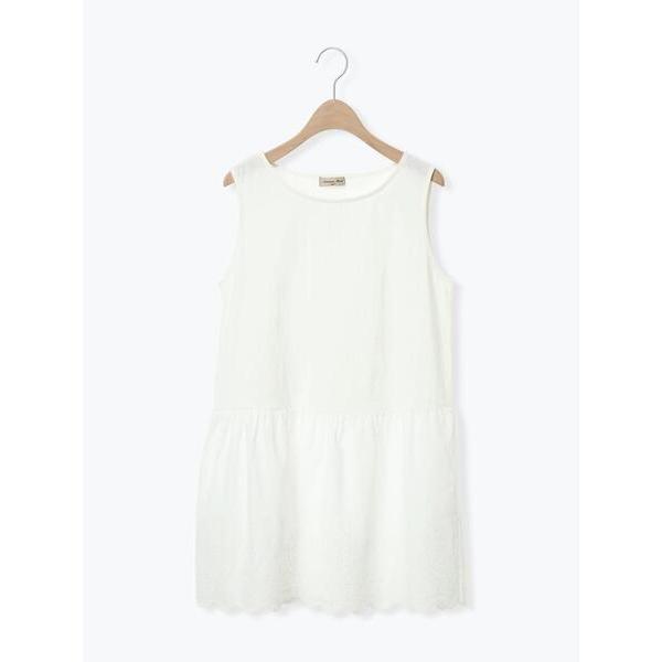 ZOZO問い合わせ番号:104527236ショップ:Samansa Mos2，サマンサ モスモスブランド:Samansa Mos2，サマンサ モスモス商品名:裾スカラップレースノースリーブインナーカテゴリ:トップス>Tシャツ/カットソ...