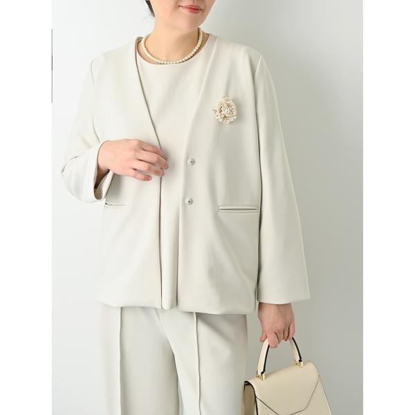 『タイムセール実施中』ZOZO問い合わせ番号:104527578ショップ:WEARSTAND，ウェアスタンドブランド:Brown&amp;Street，ブラウンアンドストリート商品名:【Refine】 Ｖネックノーカラージャケットカテゴリ:...