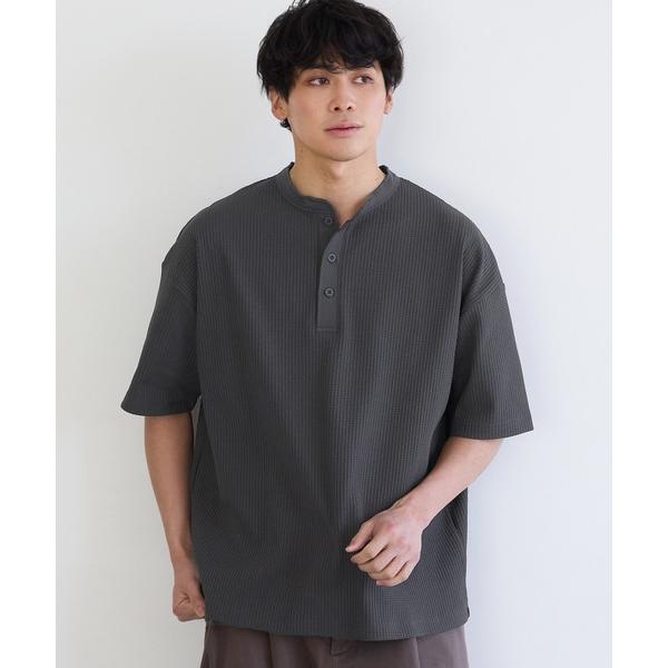 ZOZO問い合わせ番号:104527761ショップ:coca，コカブランド:coca（coca），コカ商品名:EAZY TEXワッフルヘンリーネック半袖Tシャツカテゴリ:トップス>Tシャツ/カットソーブランド品番:26-2510241...