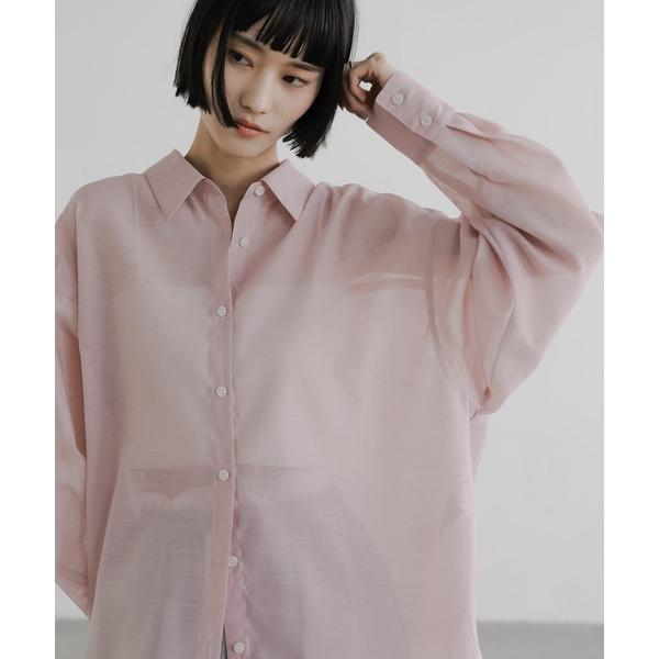 ZOZO問い合わせ番号:104527861ショップ:LOWRYS FARM，ローリーズファームブランド:LOWRYS FARM，ローリーズファーム商品名:シアーシャツＬＳ  605853カテゴリ:トップス>シャツ/ブラウスブランド品番...