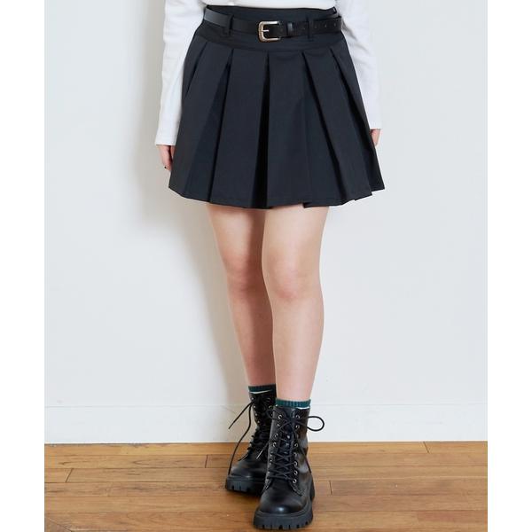 ZOZO問い合わせ番号:104563231ショップ:NARUMIYA ONLINE，ナルミヤ オンラインブランド:LOVETOXIC，ラブトキシック商品名:【イージーケア】ベルトつきプリーツスカートカテゴリ:スカート>スカートブランド...