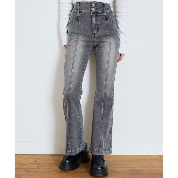 ZOZO問い合わせ番号:104563233ショップ:NARUMIYA ONLINE，ナルミヤ オンラインブランド:LOVETOXIC，ラブトキシック商品名:【ストレッチ】スタイルアップフレアデニムパンツカテゴリ:パンツ>その他パンツブ...