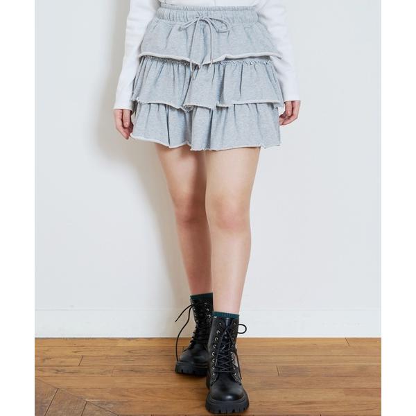 ZOZO問い合わせ番号:104563236ショップ:NARUMIYA ONLINE，ナルミヤ オンラインブランド:LOVETOXIC，ラブトキシック商品名:【綿100%】【セット可】カットティアードミニスカートカテゴリ:スカート>スカ...