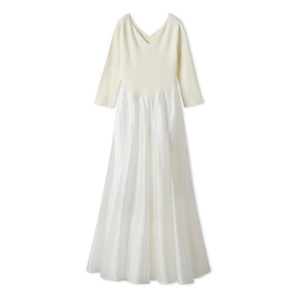 ZOZO問い合わせ番号:104563452ショップ:SNIDEL，スナイデルブランド:SNIDEL，スナイデル商品名:ハートネックシアーフレアコンビワンピースカテゴリ:ワンピース/ドレス>ワンピースブランド品番:SWNO261627素...