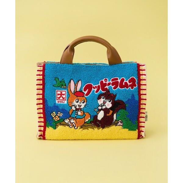 ZOZO問い合わせ番号:104563489ショップ:ear PAPILLONNER，イア パピヨネブランド:ear PAPILLONNER，イアパピヨネ商品名:【クッピーラムネ×ear】コラボコットントートバッグSサイズカテゴリ:バッグ&g...