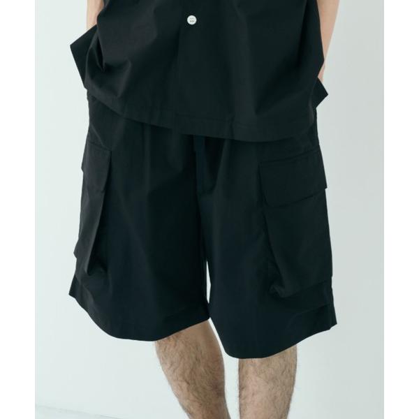 ZOZO問い合わせ番号:104563575ショップ:CREO STORE，クレオストアブランド:WITH OR WITHOUT，ウィズオアウィズアウト商品名:ワイドカーゴショートパンツ／立体ポケットデザイン × コットンシルク素材カテゴリ:...