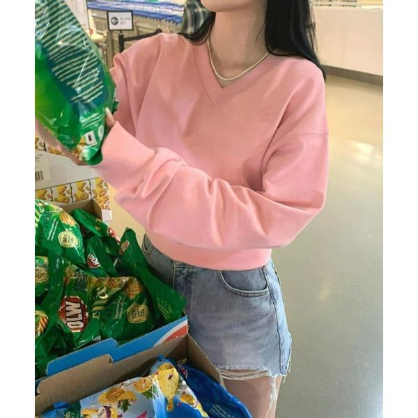 参考価格：5，900円発売時期：2023年12月コンディション：B（目立つ使用感なし）使用感が少ない、または気にならないアイテム袖口：色移り参考商品名：[BELLIDE MADE] パステルVネッククロップドスウェット参考品番：bei-23...