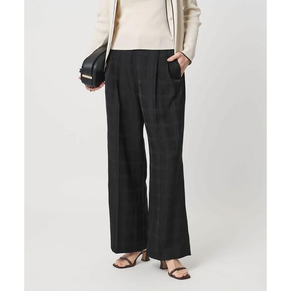 『セール実施中』ZOZO問い合わせ番号:104598911ショップ:UNITED ARROWS，ユナイテッドアローズブランド:UNITED ARROWS，ユナイテッドアローズ商品名:チェック 2タック ワイドパンツ ‐ウォッシャブル‐カテゴ...