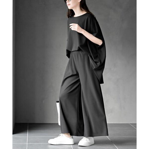 ZOZO問い合わせ番号:104599106ショップ:rps，アールピーエスブランド:rps，アールピーエス商品名:変形袖ドルマンプルオーバー＋ワイドパンツセットアップカテゴリ:ジャケット/アウター>セットアップブランド品番:07702...