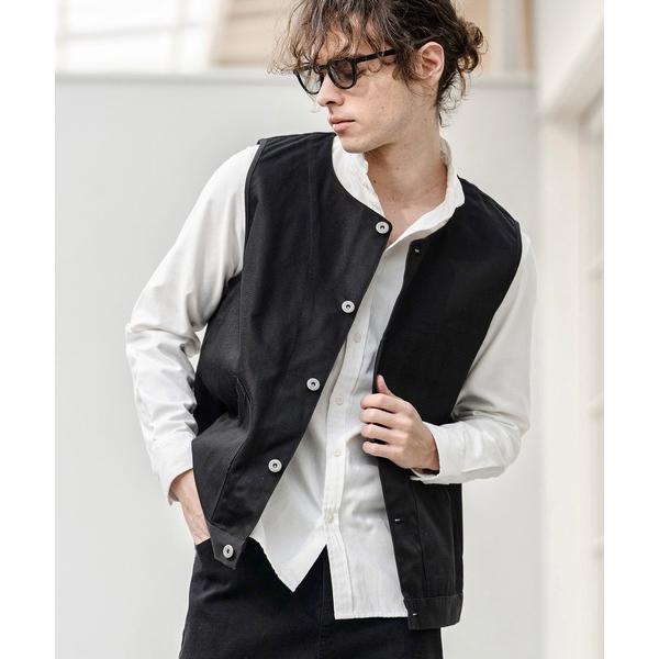 ZOZO問い合わせ番号:104599471ショップ:CAMBIO，カンビオブランド:CAMBIO，カンビオ商品名:mcg3777-ラウンドネックワークベスト(BP-BFS0095)カテゴリ:トップス>ベストブランド品番:BP-BFS0...