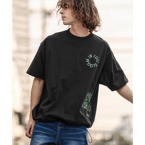 ZOZO問い合わせ番号:104599517ショップ:CAMBIO，カンビオブランド:CAMBIO，カンビオ商品名:mt10333-裾ドローコード付きプリントTシャツ（IN FULL BLOOM）(2601125MCB)カテゴリ:トップス&g...