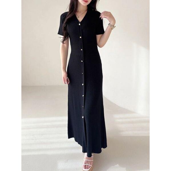 ZOZO問い合わせ番号:104599543ショップ:MERCURYDUO，マーキュリーデュオブランド:MERCURYDUO，マーキュリーデュオ商品名:ワイドリブスキッパーニットワンピースカテゴリ:ワンピース/ドレス>ワンピースブランド...