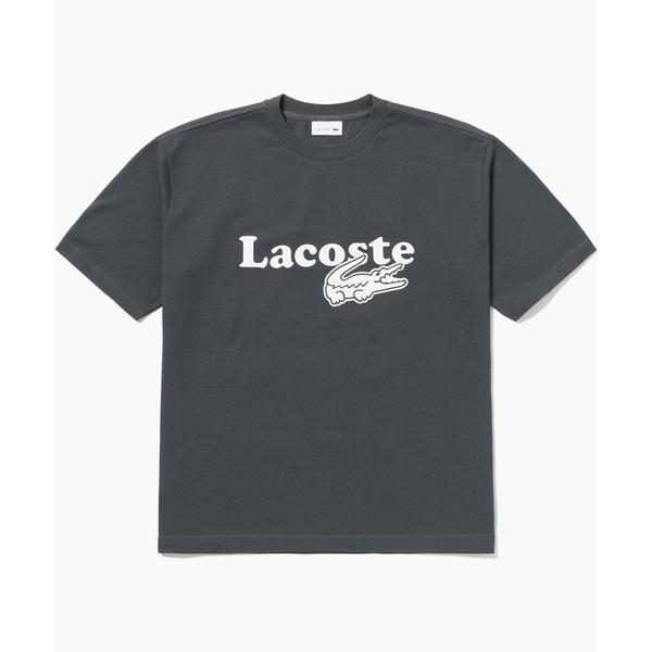ZOZO問い合わせ番号:104599557ショップ:LACOSTE，ラコステブランド:LACOSTE，ラコステ商品名:【オンライン限定】LACOSTE 鹿の子オーバーサイズプリント 半袖Tシャツカテゴリ:トップス>Tシャツ/カットソー...