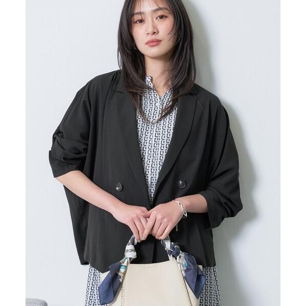 ZOZO問い合わせ番号:104599699ショップ:INDIVI，インディヴィブランド:INDIVI，インディヴィ商品名:【さらに軽く軽快！／着る日傘】ドルマンダブルジャケットカテゴリ:ジャケット/アウター>テーラードジャケットブラン...