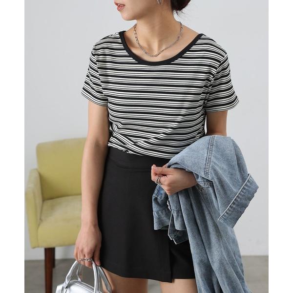 『タイムセール実施中』ZOZO問い合わせ番号:104600157ショップ:COLONY 2139，コロニー トゥーワンスリーナインブランド:COLONY 2139，コロニートゥーワンスリーナイン商品名:マルチボーダー前後2WAYコンパクトT...