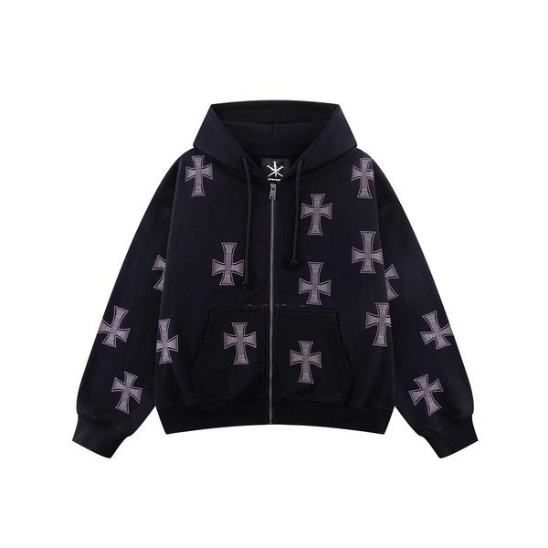 『タイムセール実施中』ZOZO問い合わせ番号:104600214ショップ:SUPPLIER，サプライヤーブランド:UNKNOWN LONDON，アンノウン・ロンドン商品名:ジップフーディ｜Black x Pink Allover Cross...