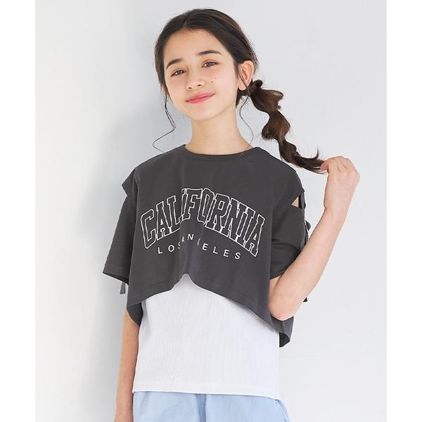 ZOZO問い合わせ番号:104600390ショップ:coca，コカブランド:coca（coca），コカ商品名:キッズ　肩あきTシャツ＆タンクトップ 2点セットカテゴリ:トップス>Tシャツ/カットソーブランド品番:26-25101120...