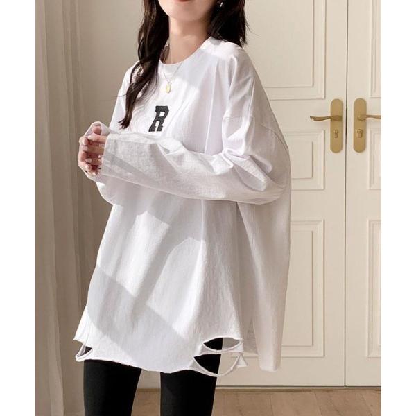 ZOZO問い合わせ番号:104600430ショップ:Ada.，エイダブランド:Lips，リップス商品名:ワンポイントロゴダメージロンティーカテゴリ:トップス>Tシャツ/カットソーブランド品番:LT249306素材:ポリエステル65%綿...