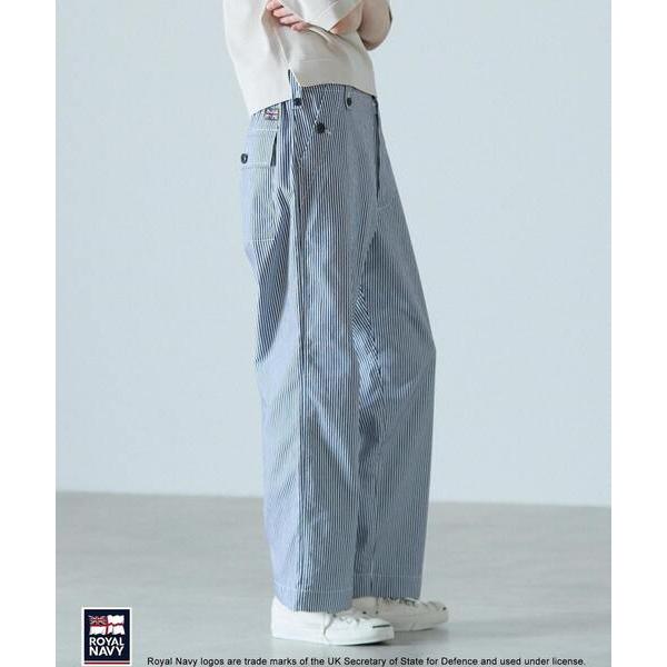 ZOZO問い合わせ番号:104600599ショップ:MELROSE claire，メルローズ クレールブランド:Lourmarin，ルールマラン商品名:《別注》【ROYAL NAVY/ロイヤルネイビー】コットンストレートパンツカテゴリ:パン...