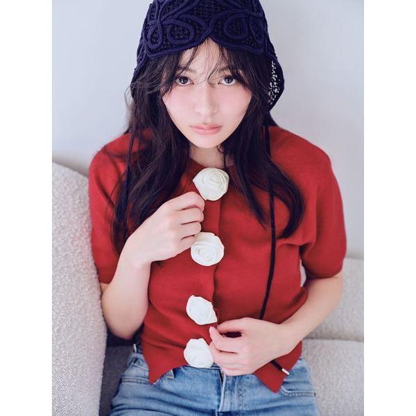 ZOZO問い合わせ番号:104600734ショップ:SNIDEL，スナイデルブランド:SNIDEL，スナイデル商品名:【WEB限定/ROSE Collection】モチーフボタンニットカーディガンカテゴリ:トップス>カーディガン/ボレ...