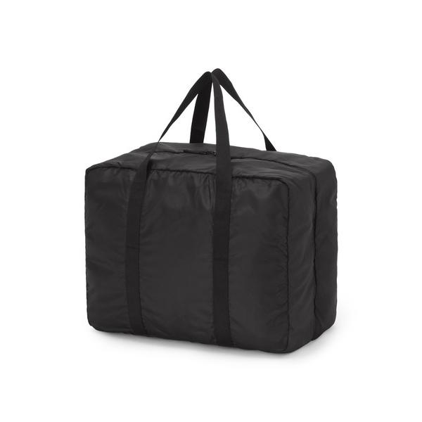 ZOZO問い合わせ番号:104600771ショップ:無印良品，ムジルシリョウヒンブランド:無印良品，ムジルシリョウヒン商品名:たためる　撥水　旅に便利な　ボストンバッグ　黒（７５Ｌ用）カテゴリ:バッグ>ボストンバッグブランド品番:45...