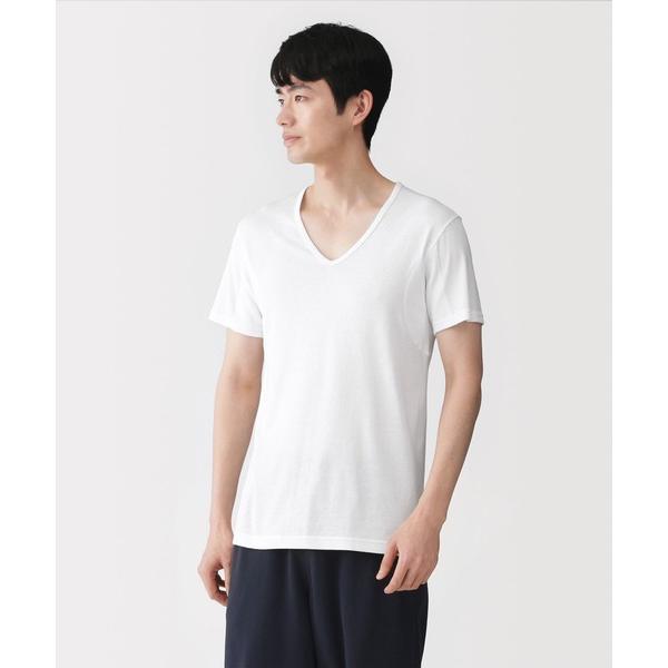 ※このアイテムは返品・交換対象外商品です。ZOZO問い合わせ番号:104600790ショップ:無印良品，ムジルシリョウヒンブランド:無印良品，ムジルシリョウヒン商品名:紳士　さらっと綿　汗取りパッド付　Ｖネック半袖Ｔシャツカテゴリ:アンダー...
