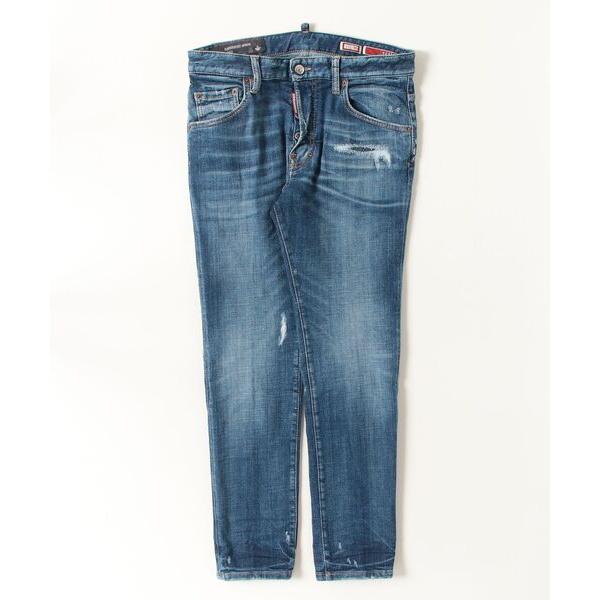 ZOZO問い合わせ番号:104600927ショップ:Dsquared2，ディースクエアードブランド:DSQUARED2，ディースクエアード商品名:Medium Wash Skater Jeans/0261カテゴリ:パンツ>デニムパンツ...