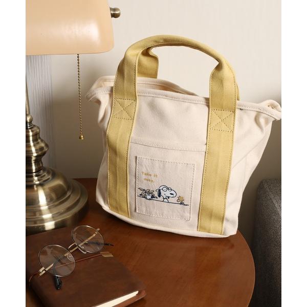 ZOZO問い合わせ番号:104601514ショップ:FUNALIVE，ファンアライブブランド:SNOOPY，スヌーピー，FUNALIVE，ファンアライブ商品名:SNOOPY スヌーピー ミニトートバッグ 仕切りカテゴリ:バッグ>トート...