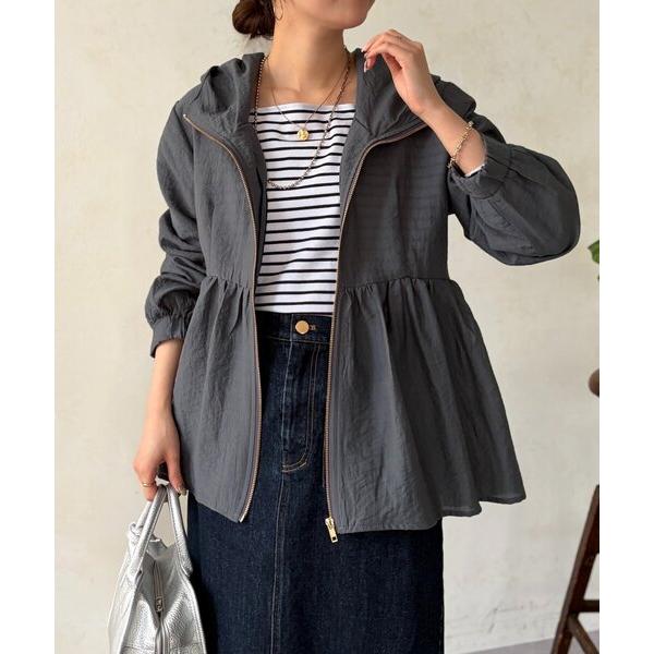 ZOZO問い合わせ番号:104601563ショップ:Chez toi，シェトワブランド:Chez toi，シェトワ商品名:シアーペプラムブルゾンカテゴリ:ジャケット/アウター>ブルゾンブランド品番:PGC1061207A0010素材:...