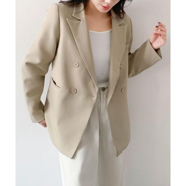 『タイムセール実施中』ZOZO問い合わせ番号:104602069ショップ:RIVER FIELD &amp; Co.，リバーフィールド　アンド　コーブランド:LOWO，ロワ，Flolia，フロリア商品名:ダブルテーラードジャケット オフィス...