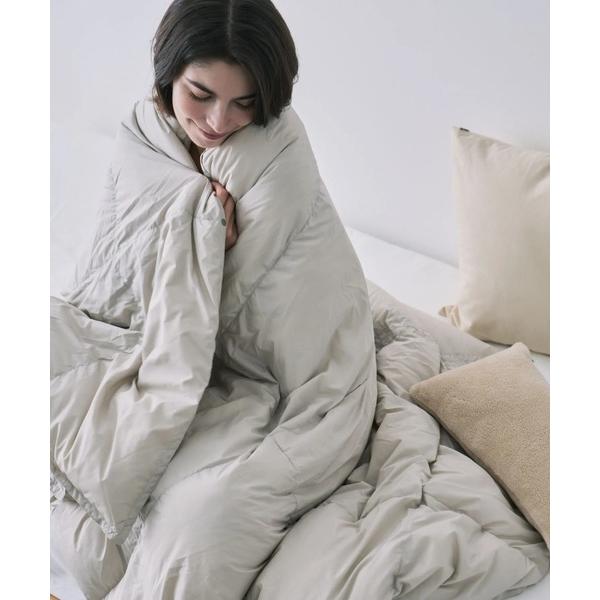 ZOZO問い合わせ番号:104602103ショップ:TAION，タイオンブランド:TAION，タイオン商品名:【TAION(タイオン)】ルームダウン 超軽量 800FP 羽毛布団 ダウン150%UP クッションカバー付き（セミダブルサイズ）...