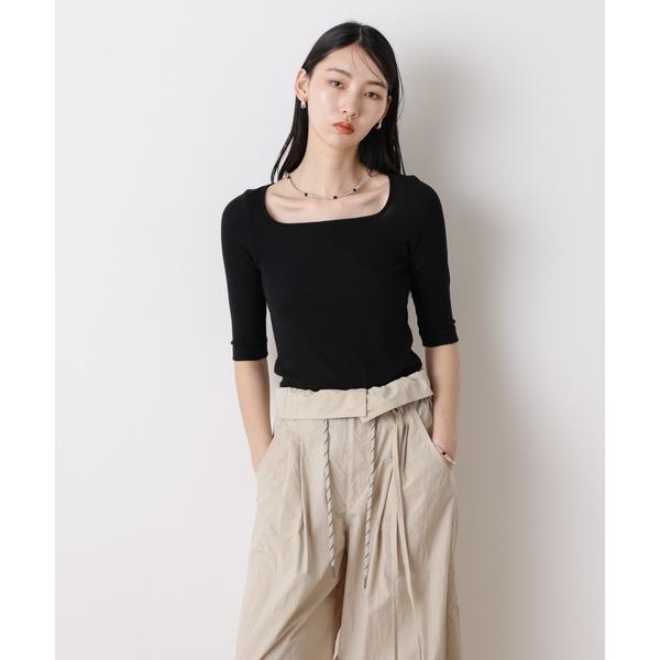 『タイムセール実施中』ZOZO問い合わせ番号:104602181ショップ:NANO universe，ナノユニバースブランド:NANO universe，ナノユニバース商品名:「STEVELOUR」スクエアネックリュクストップスカテゴリ:ト...