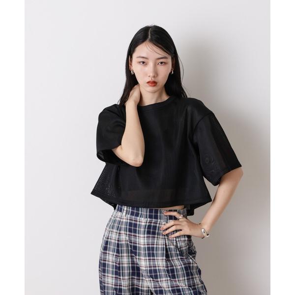 『タイムセール実施中』ZOZO問い合わせ番号:104602183ショップ:NANO universe，ナノユニバースブランド:NANO universe，ナノユニバース商品名:「STEVELOUR」シアーメッシュショートトップス(セットアッ...