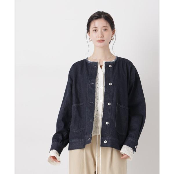 ZOZO問い合わせ番号:104602192ショップ:NANO universe，ナノユニバースブランド:NANO universe，ナノユニバース商品名:ノーカラーデニムジャケットカテゴリ:ジャケット/アウター>デニムジャケットブラン...
