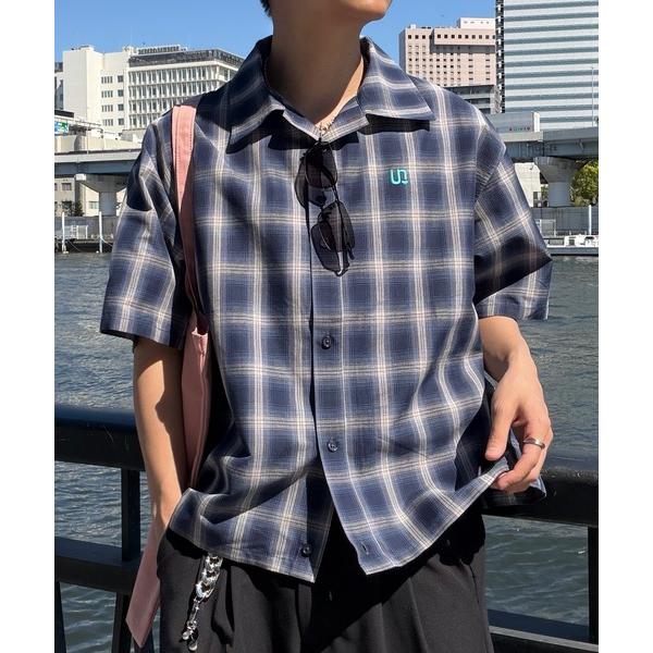 ZOZO問い合わせ番号:104602273ショップ:Avenue，アヴェニューブランド:UNDERSTATEMENTs，アンダーステイトメント商品名:【ユニセックス】ワンポイント刺繍半袖シャツカテゴリ:トップス>シャツ/ブラウスブラン...